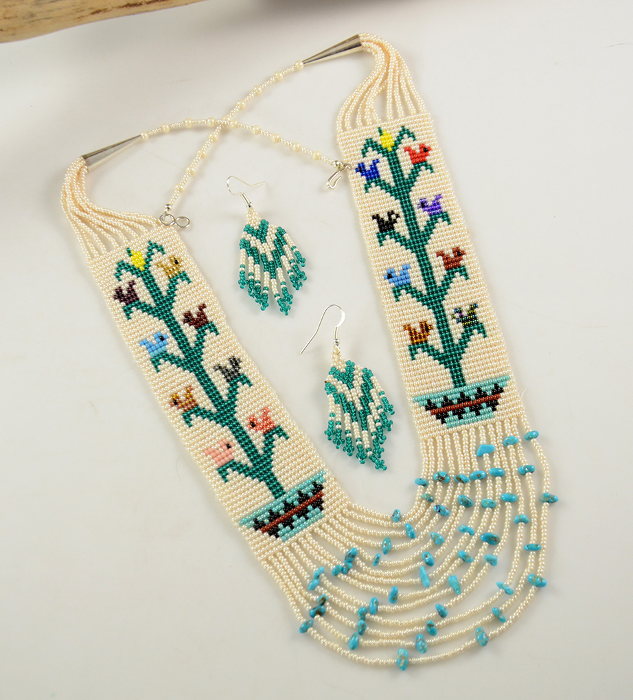 Rena Charles Beaded Necklace - Hoel's Indian Shop